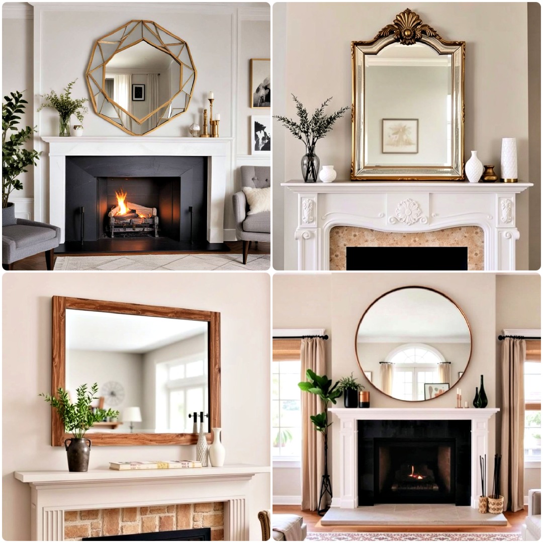 20 Mirror Over Fireplace Ideas To Brighten Your Space