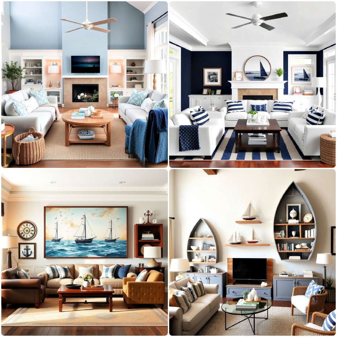 15 Nautical Living Room Ideas To Bring Coastal Vibes Home