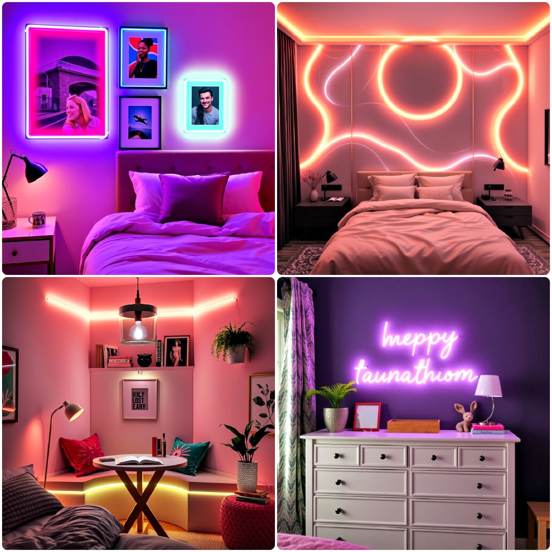 30 Neon Bedroom Ideas for A Trendy and Futuristic Vibe