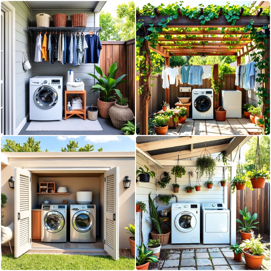 25 Outdoor Laundry Area Ideas for Every Home