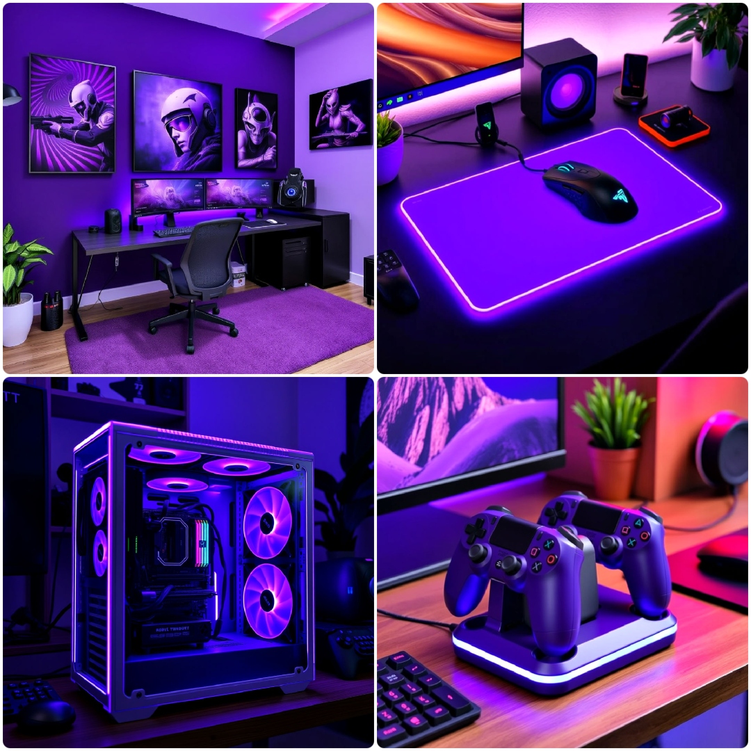 20 Purple Gaming Setup Ideas To Inspire You