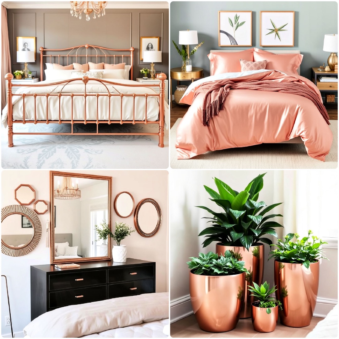 15 Rose Gold Bedroom Ideas You Can Copy