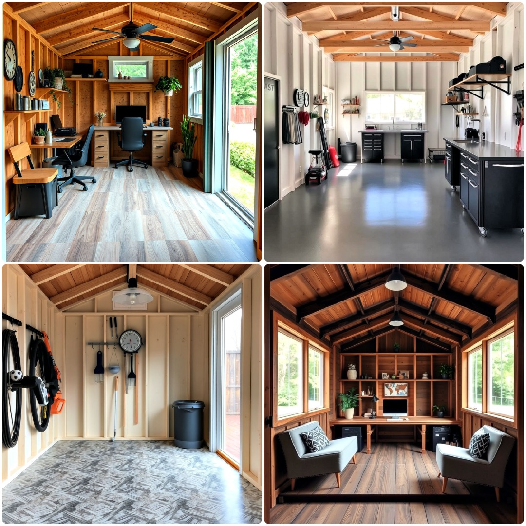 15 Shed Floor Ideas for A Durable and Functional Space