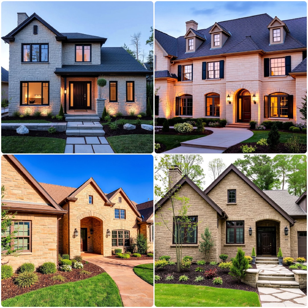 30 Stone Front House Ideas to Enhance Curb Appeal