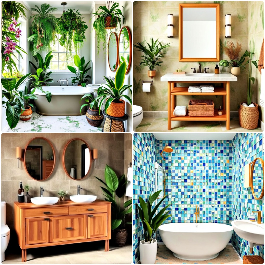 25 Tropical Bathroom Ideas for A Relaxing Island Vibe