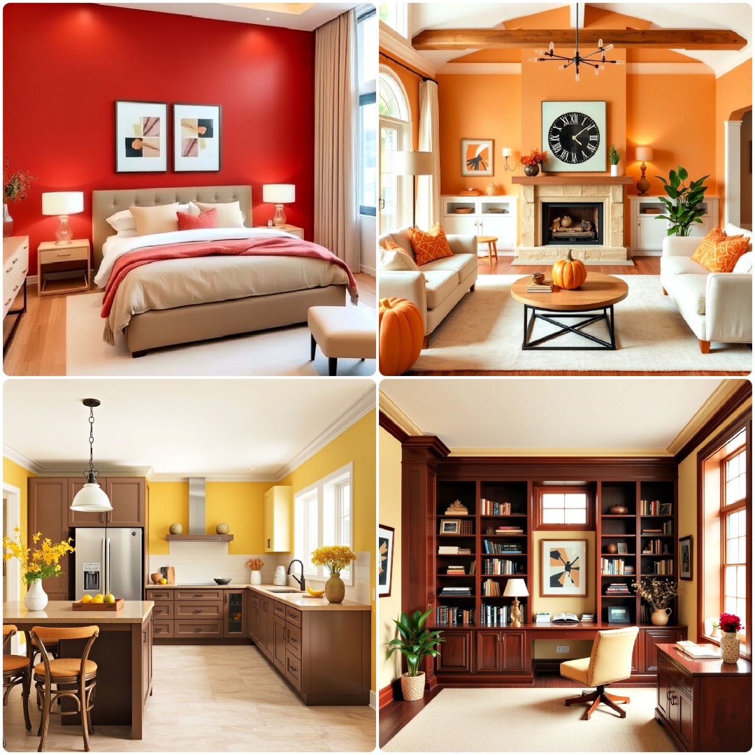 40 Warm Color Palettes for Every Room in The House