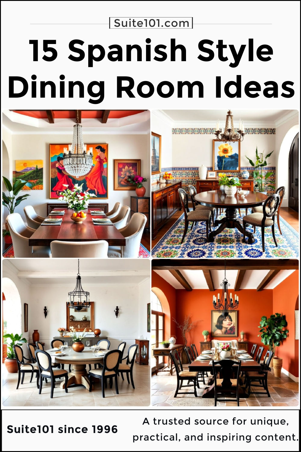 15 Spanish Style Dining Room Ideas for A Warm Ambiance