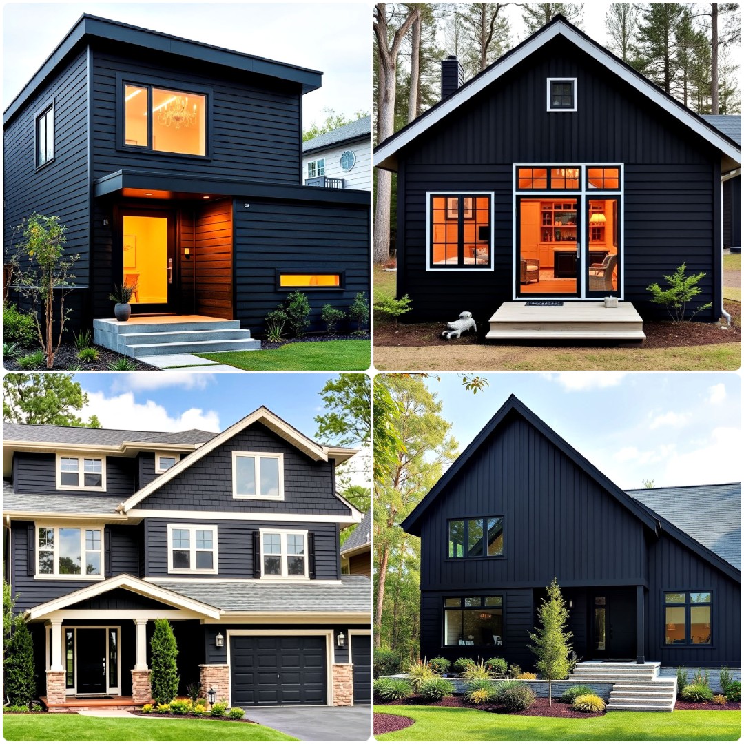 30 Black House Siding Ideas for A Modern Home Exterior