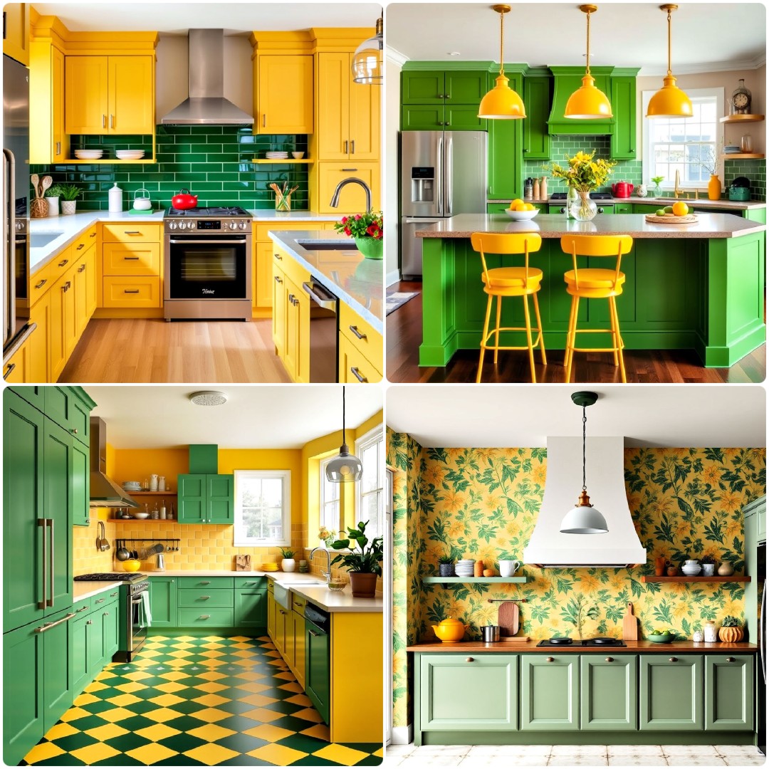 15 Green and Yellow Kitchen Ideas for A Fresh Look