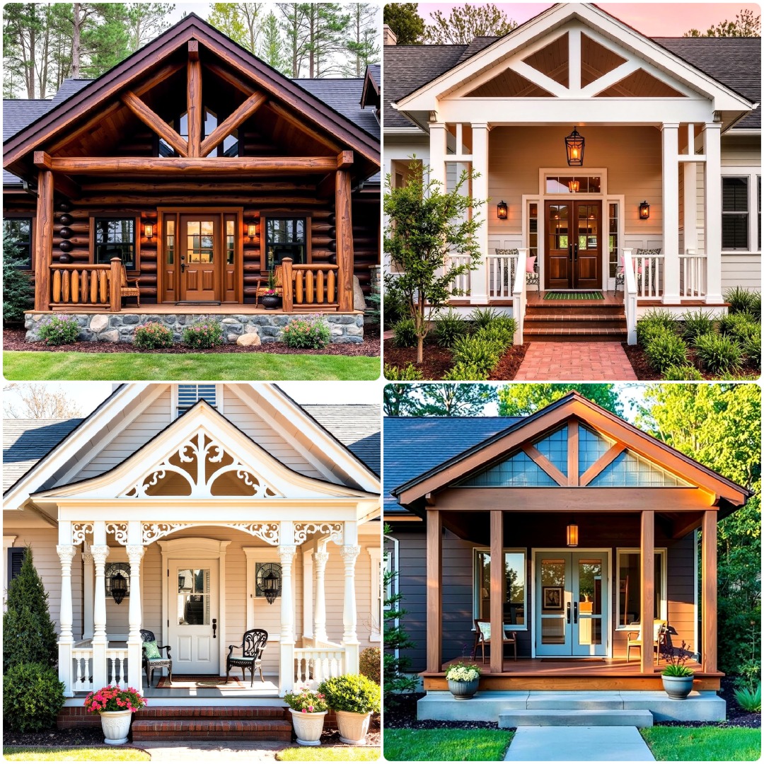 20 Open Gable Porch Ideas for A Light and Airy Feel