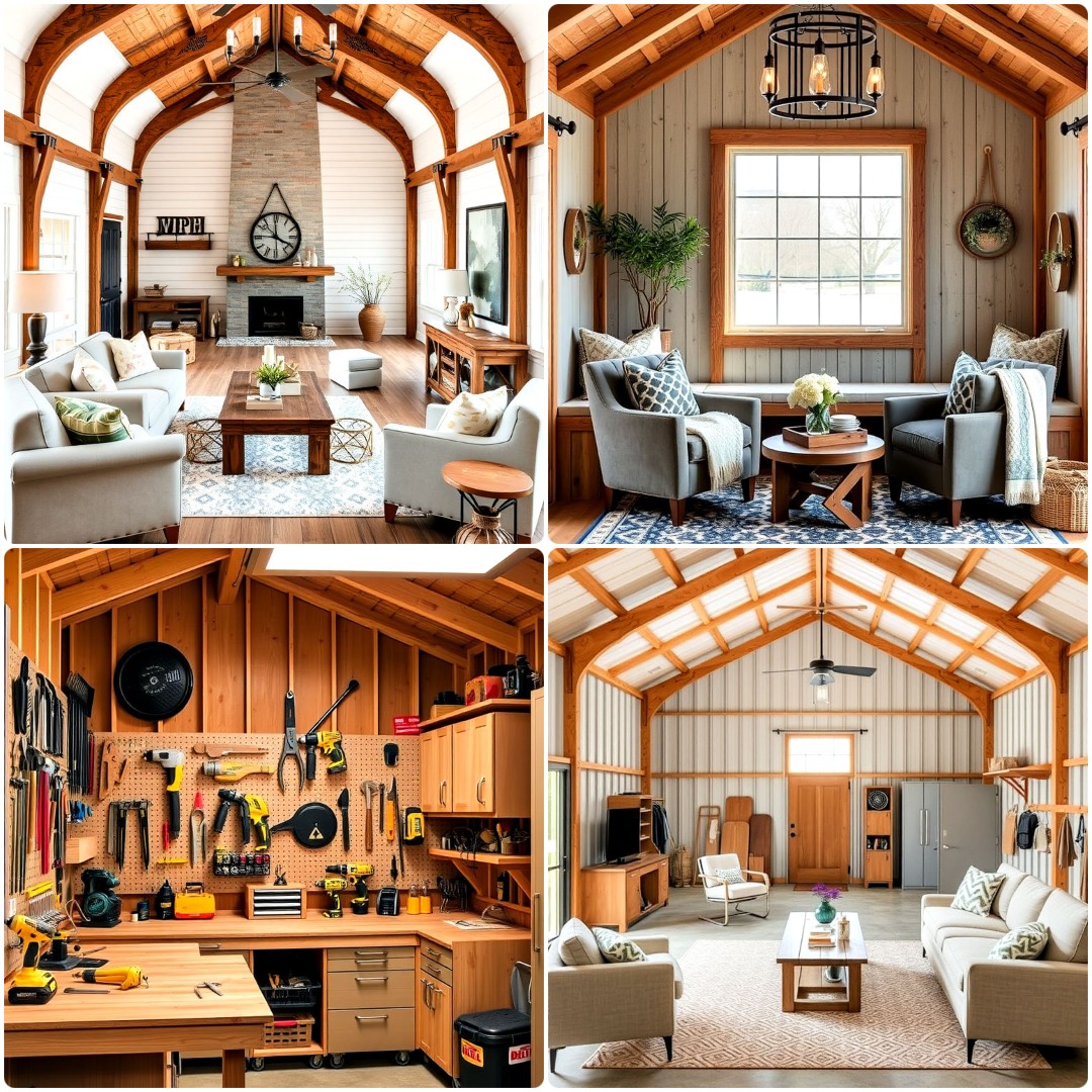 25 Pole Barn Interior Ideas for A Rustic Chic Look