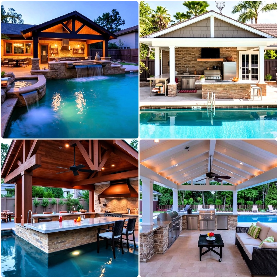 25 Pool House With Outdoor Kitchen Ideas for Entertaining