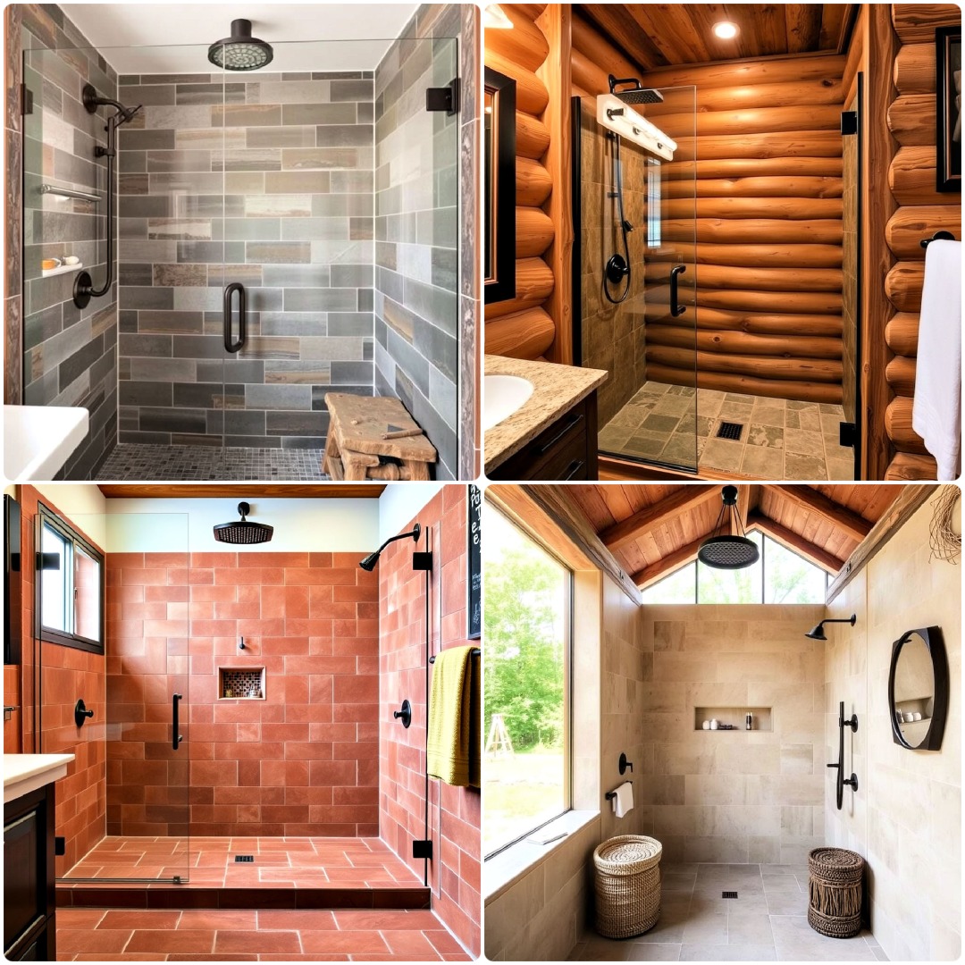 25 Rustic Walk-in Shower Ideas To Inspire Your Remodel