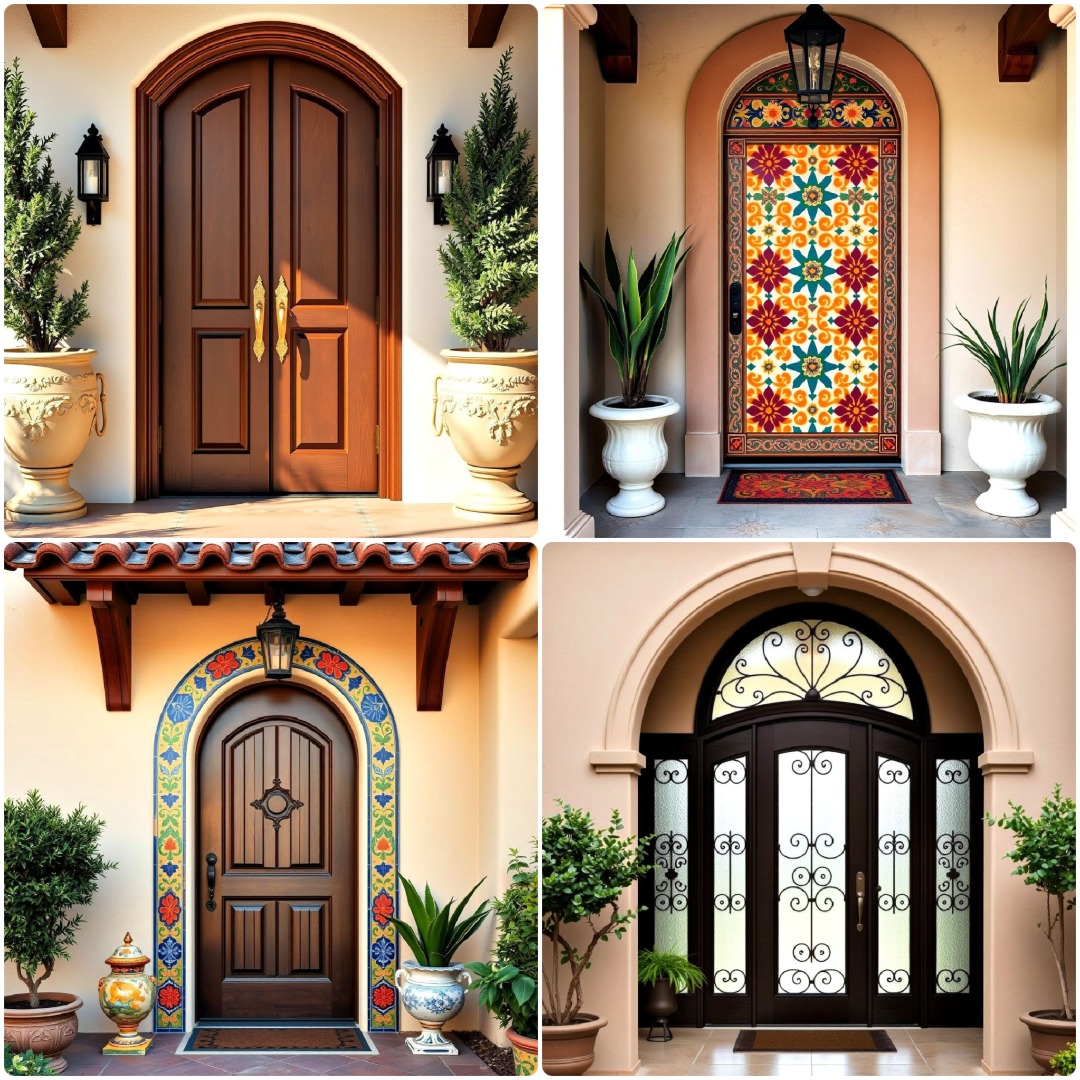 20 Spanish Style Front Doors To Boost Curb Appeal