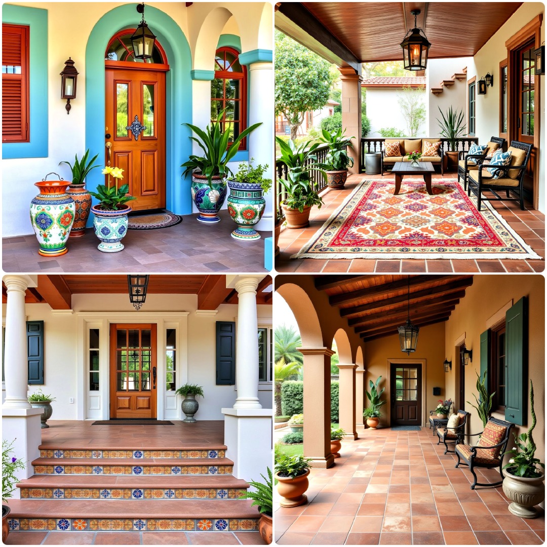 25 Spanish Style Front Porch Ideas To Boost Curb Appeal