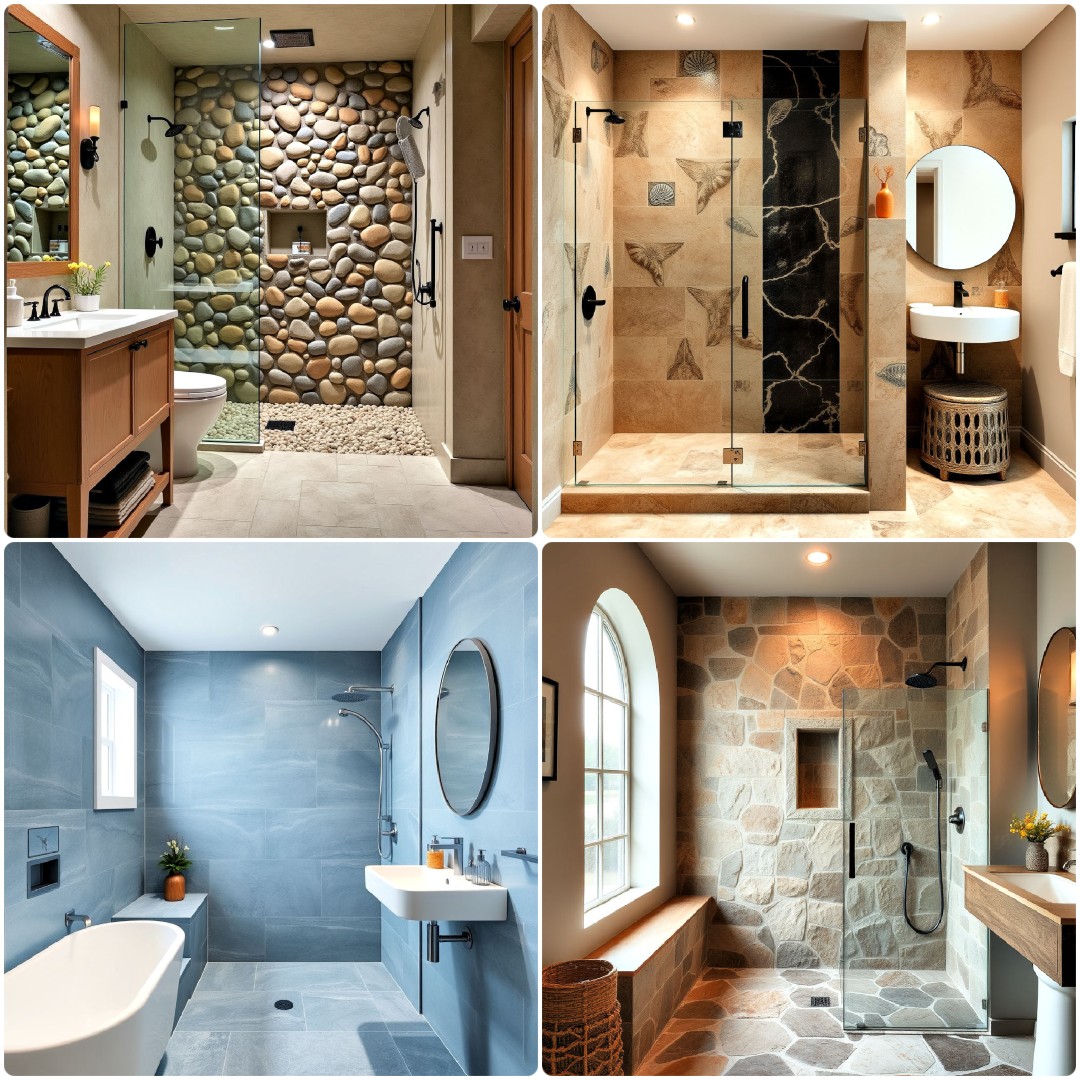 20 Stone Shower Design Ideas for A Natural Look