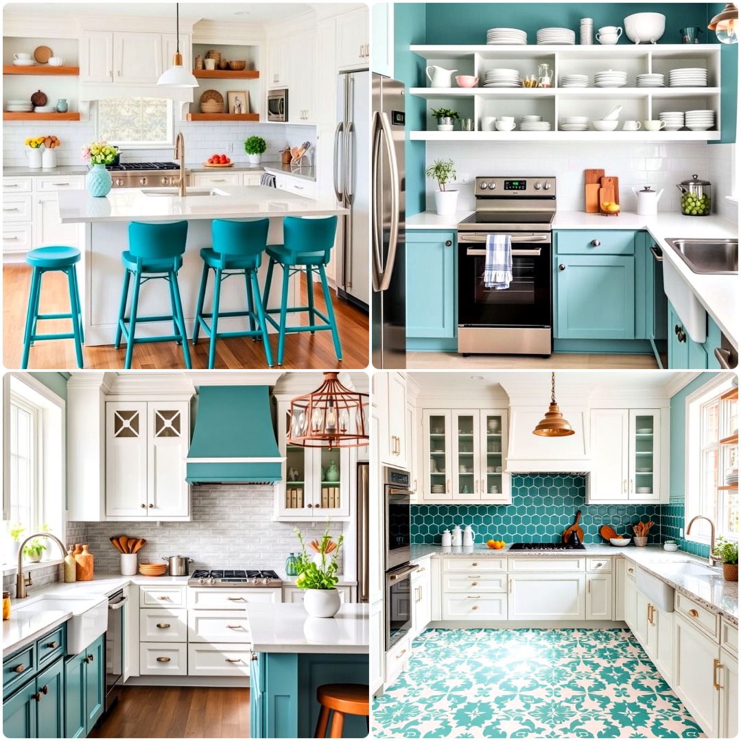 20 Teal and White Kitchen Ideas for A Stylish Look