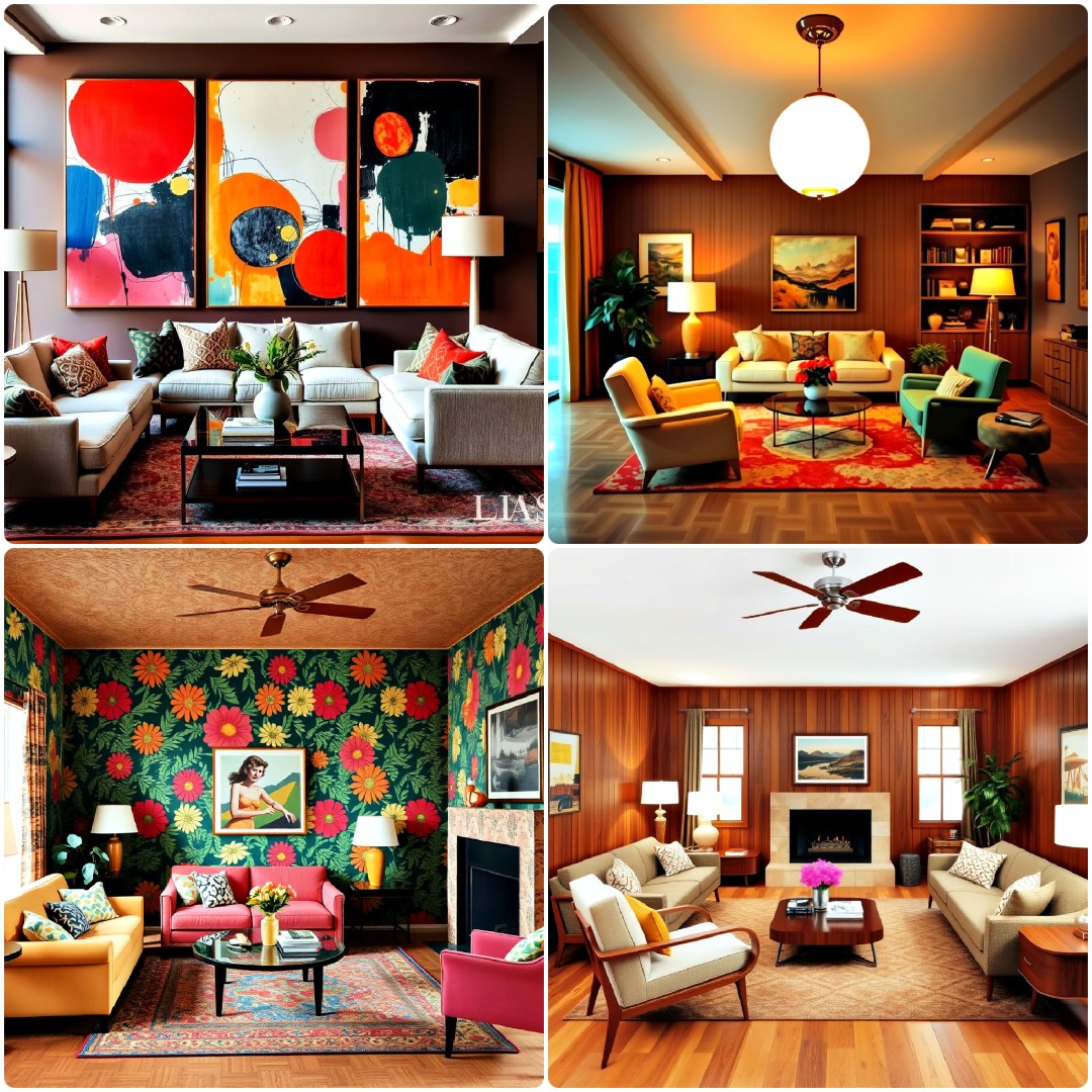 20 Best 1960's Living Room Ideas for Retro Style