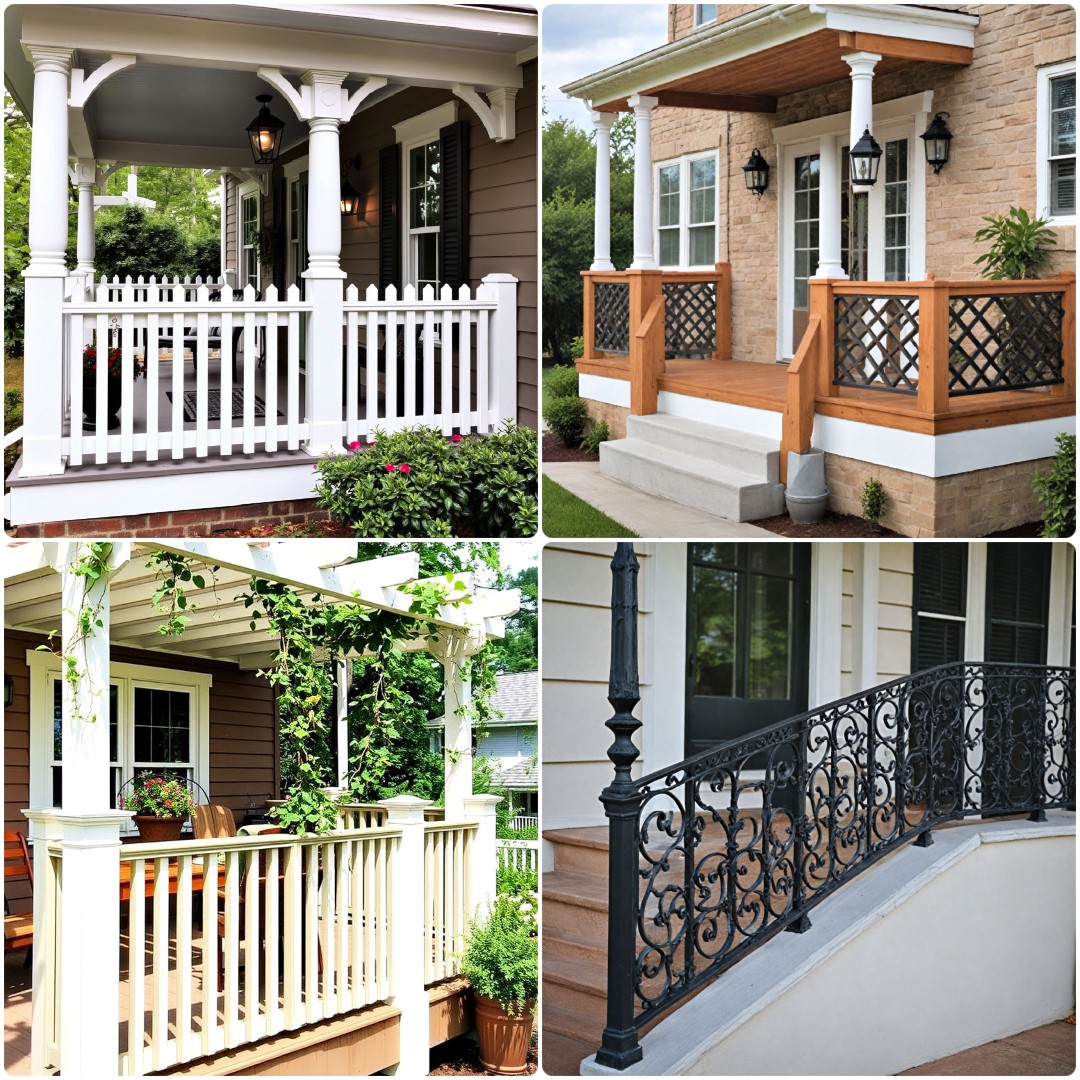 30 Front Porch Railing Ideas for Safety and Style
