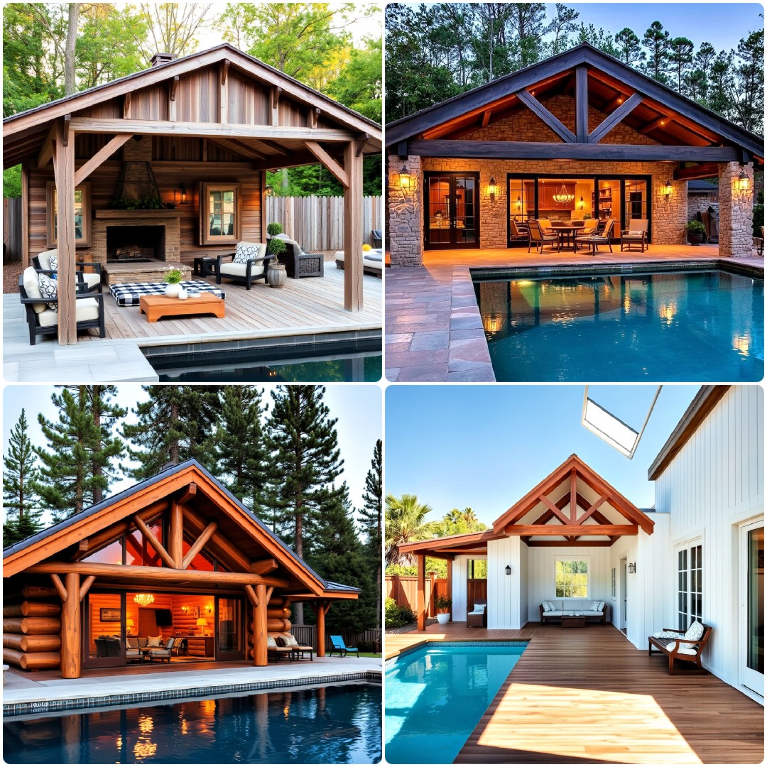 15 Rustic Pool House Ideas To Enhance Outdoor Living
